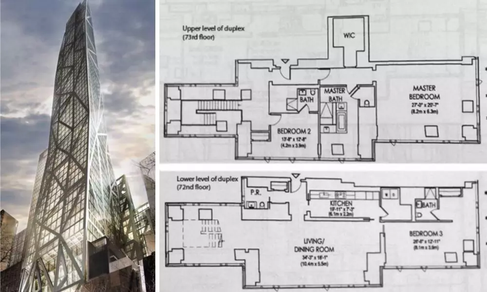 ZAMBIRI: Penthouse Floorplans ya Jean Nouvel's MoMA Tower 32856_1