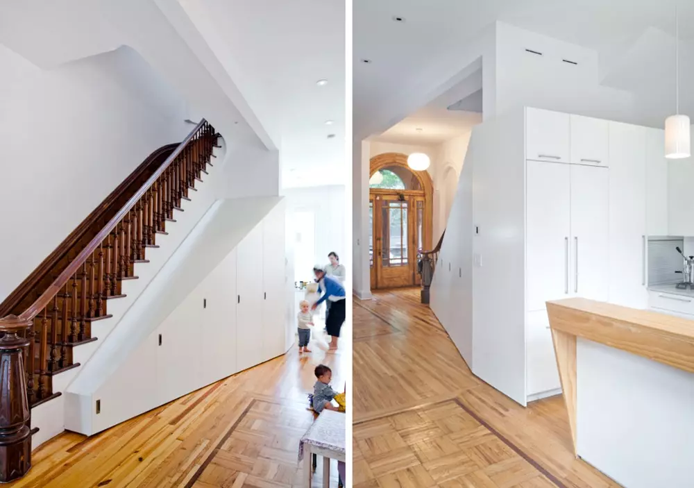 Fan fjouwer-famylje nei ien: MAS Architectures 'Unique Carlton Avenue Conversion yn Fort Greene 32901_1