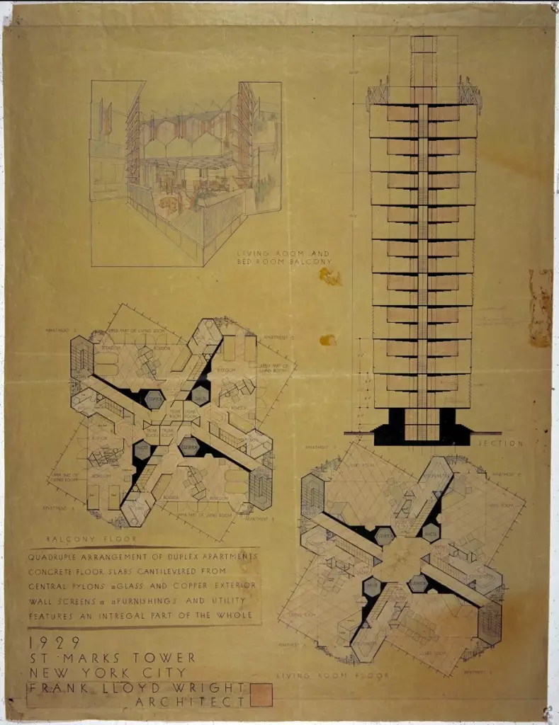 St Mark kang Towers Section Plans