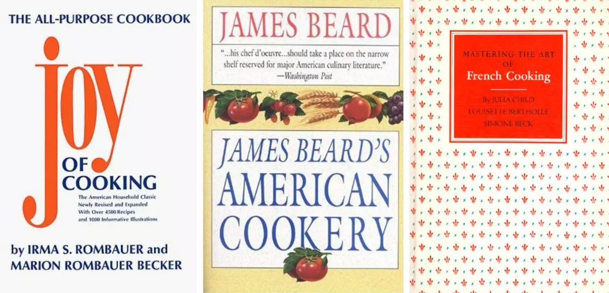 Joy of Cooking, James Beard, Mastering Art of French Cooking, Julia Child