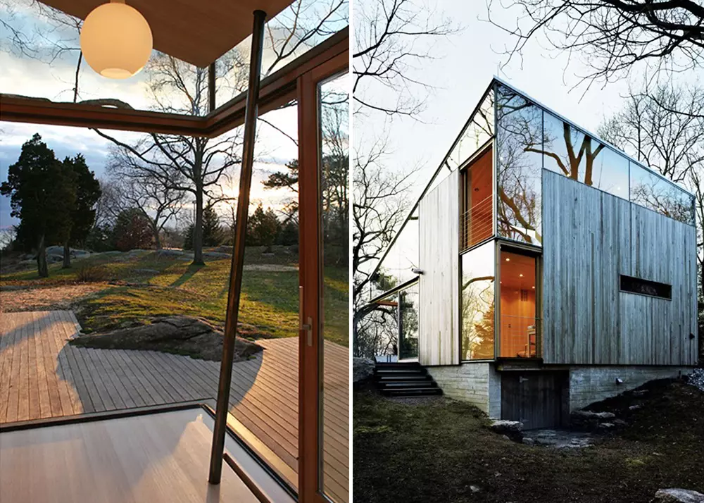 Gray Organschi Architects projektoi The Cottage, një bujtinë e vogël e qetë që optimizon cilësitë vizuale dhe mjedisore të zonës së saj.