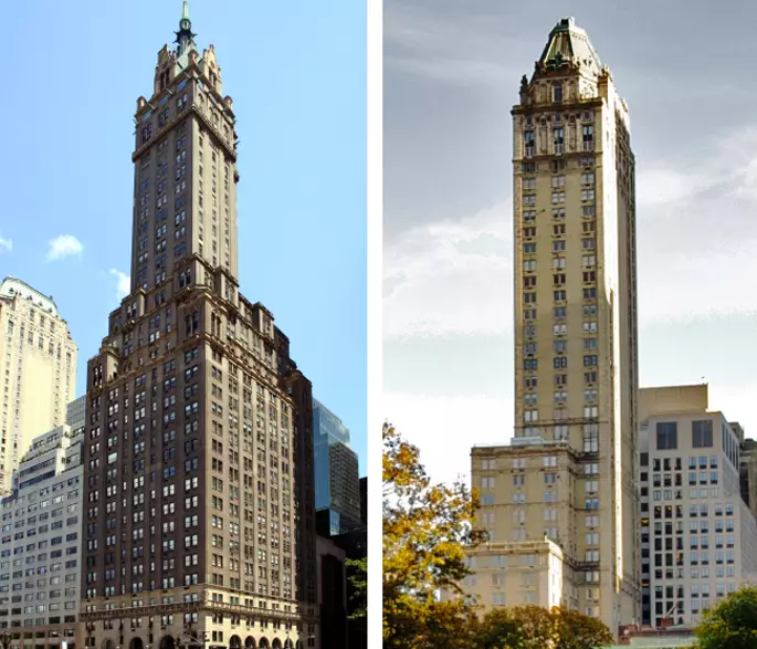 The Sherry Netherland Hotel, The Pierre, NYC condo hoteli, NYC luksuzne nepremičnine