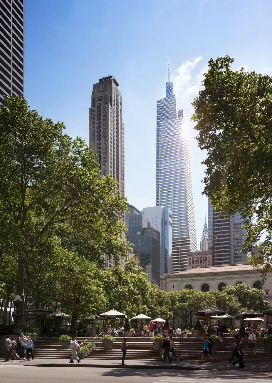 NYC-də yeni inkişaflar, de Blazionun planları altında olan binalar, SL Yaşıl binalar, Grand Central Terminal tərəfindən tikilən binalar, Vanderbilt Dəhlizi, bir vanderbilt, Kohn Pederson Fox, sl green