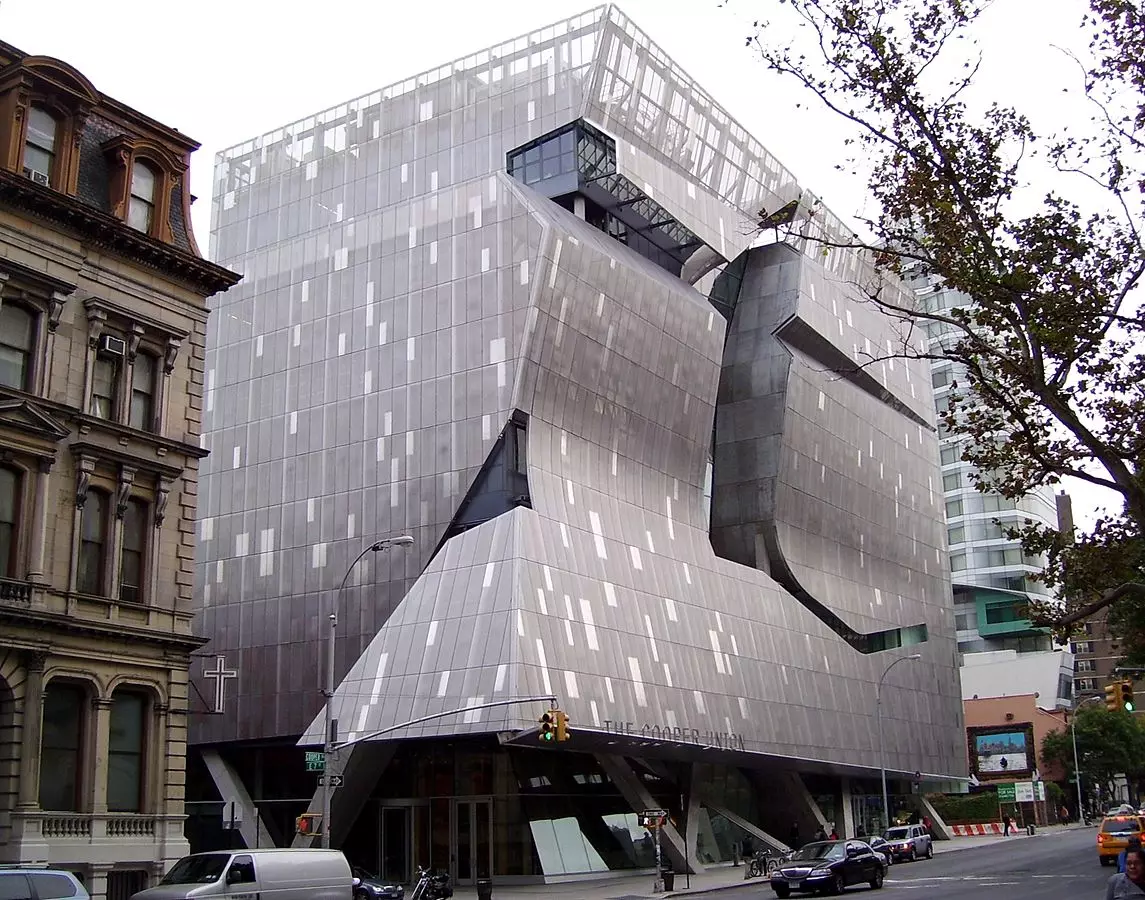 Cooper Union 科學與藝術促進中心，Morphosis，紐約當代建築，Cooper Union