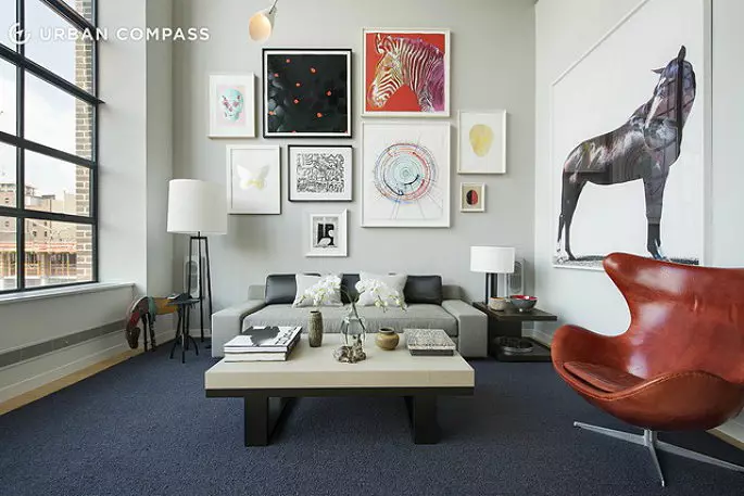 შამირ შაჰის დიზაინის ინტერიერით, 5,25 მილიონი დოლარის ღირებულების West Chelsea Duplex არის ხელოვნების ნიმუში 34128_1