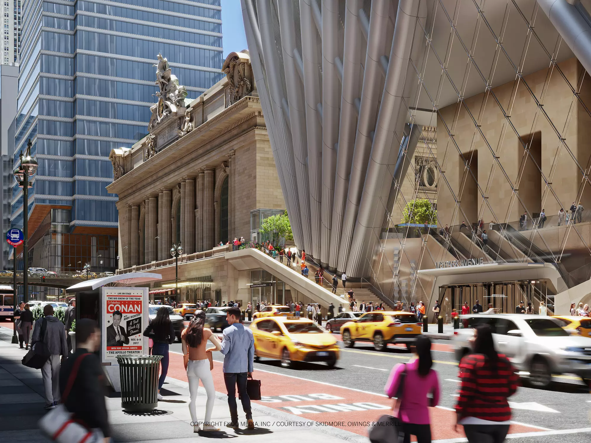 Nije renderings iepenbiere foar de 1,646-foet toer dy't meie opstean neist Grand Central 3513_2