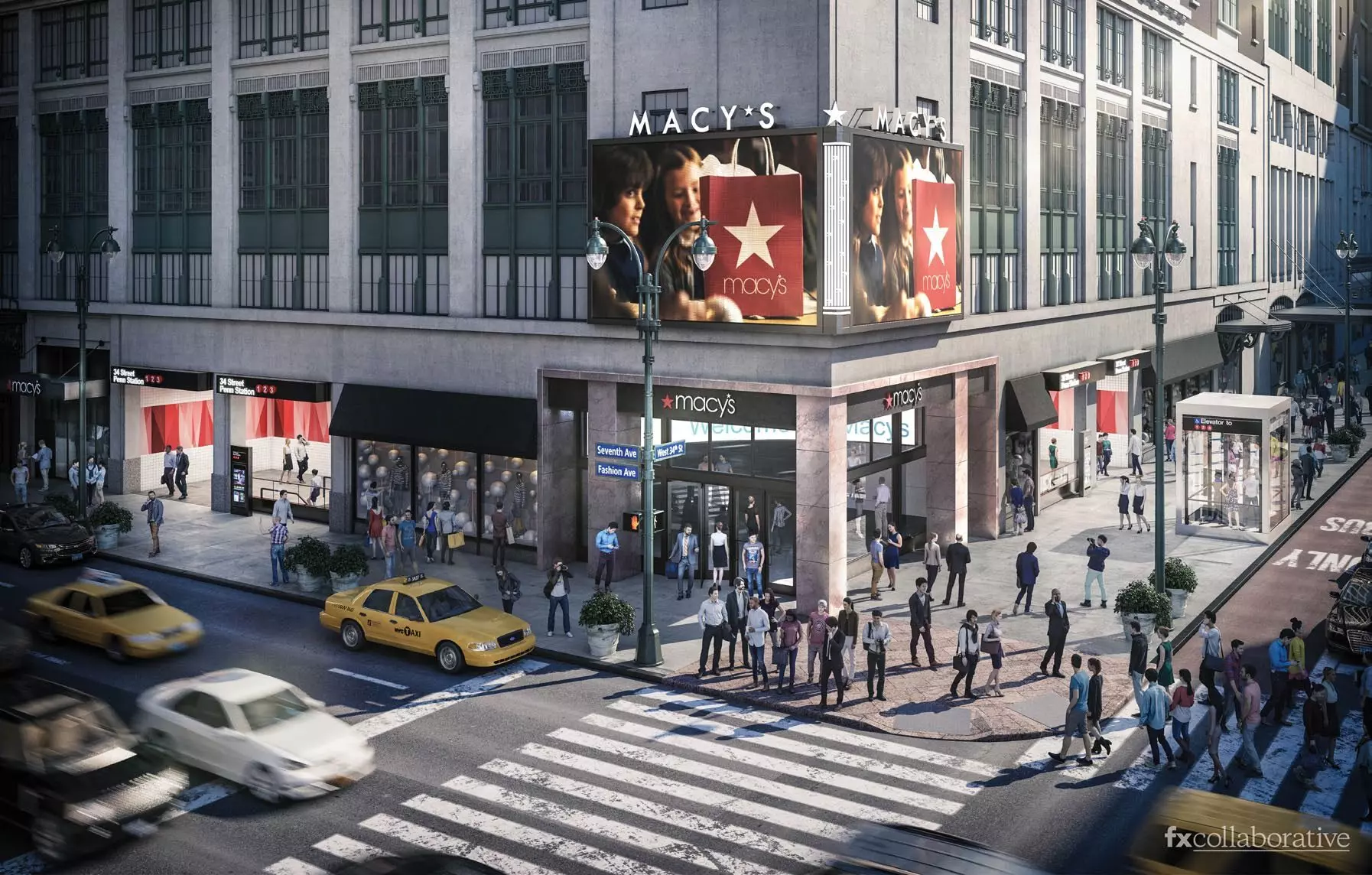 A Macy's 325 millió dolláros tervet mutatott be a nyilvános terek és a metró megközelíthetőségére az új Herald Square toronnyal 3575_2