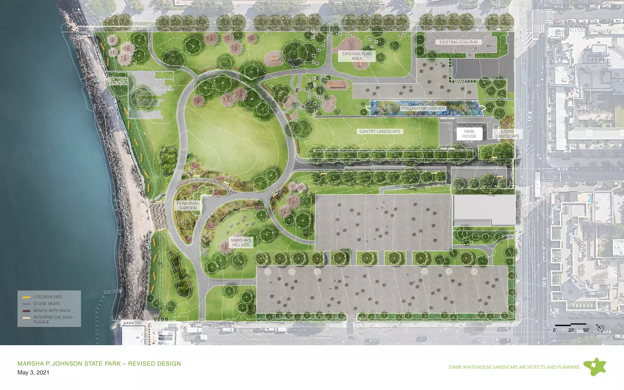 Ny design för Marsha P. Johnson State Park lägger till mer grönska, tar bort regnbågsrandiga väggmålningar 3577_3