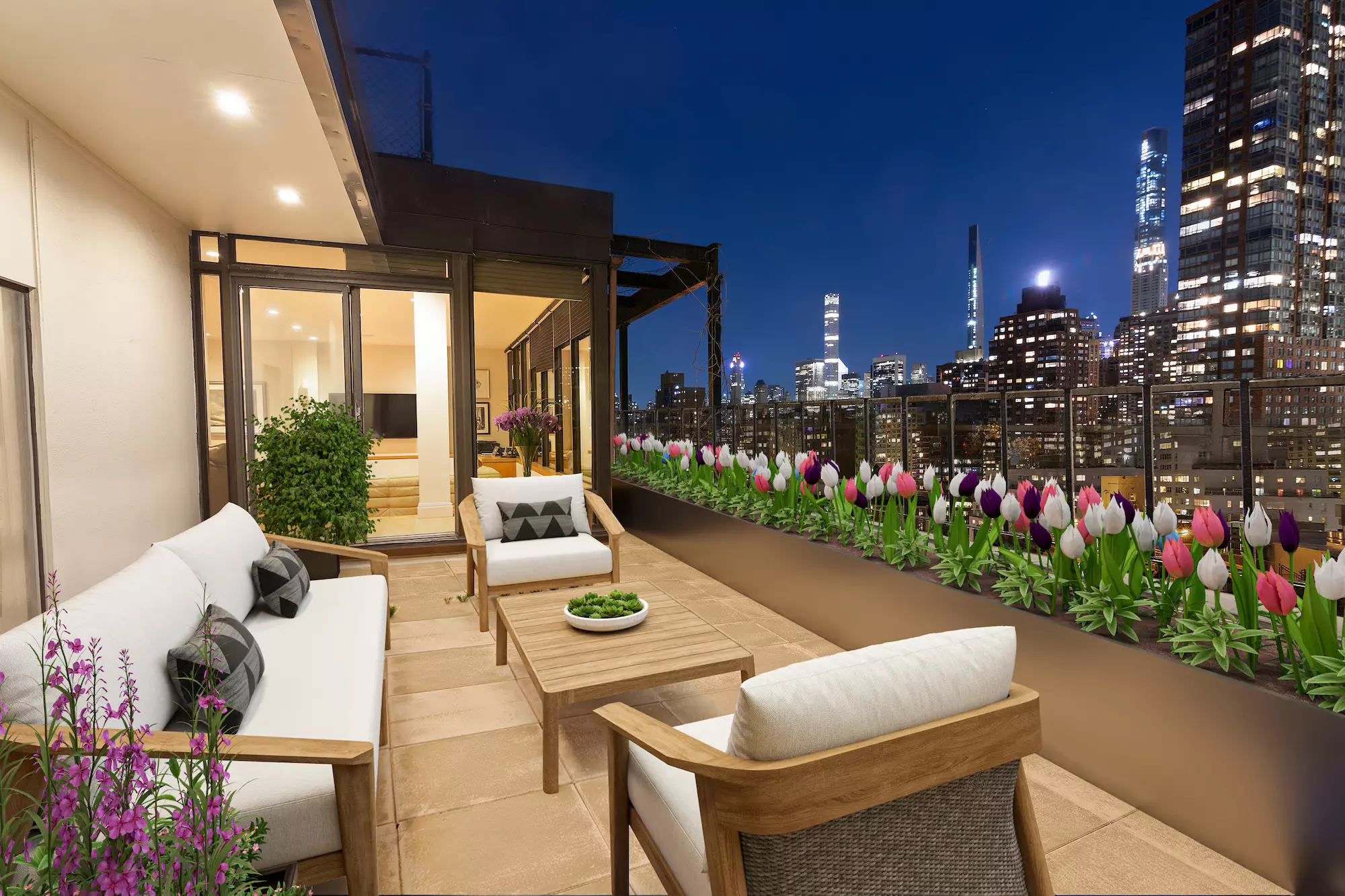 Luxe $4.8M Upper West Side takvåning har tre terrasser med skyskrapor utsikt 3719_1