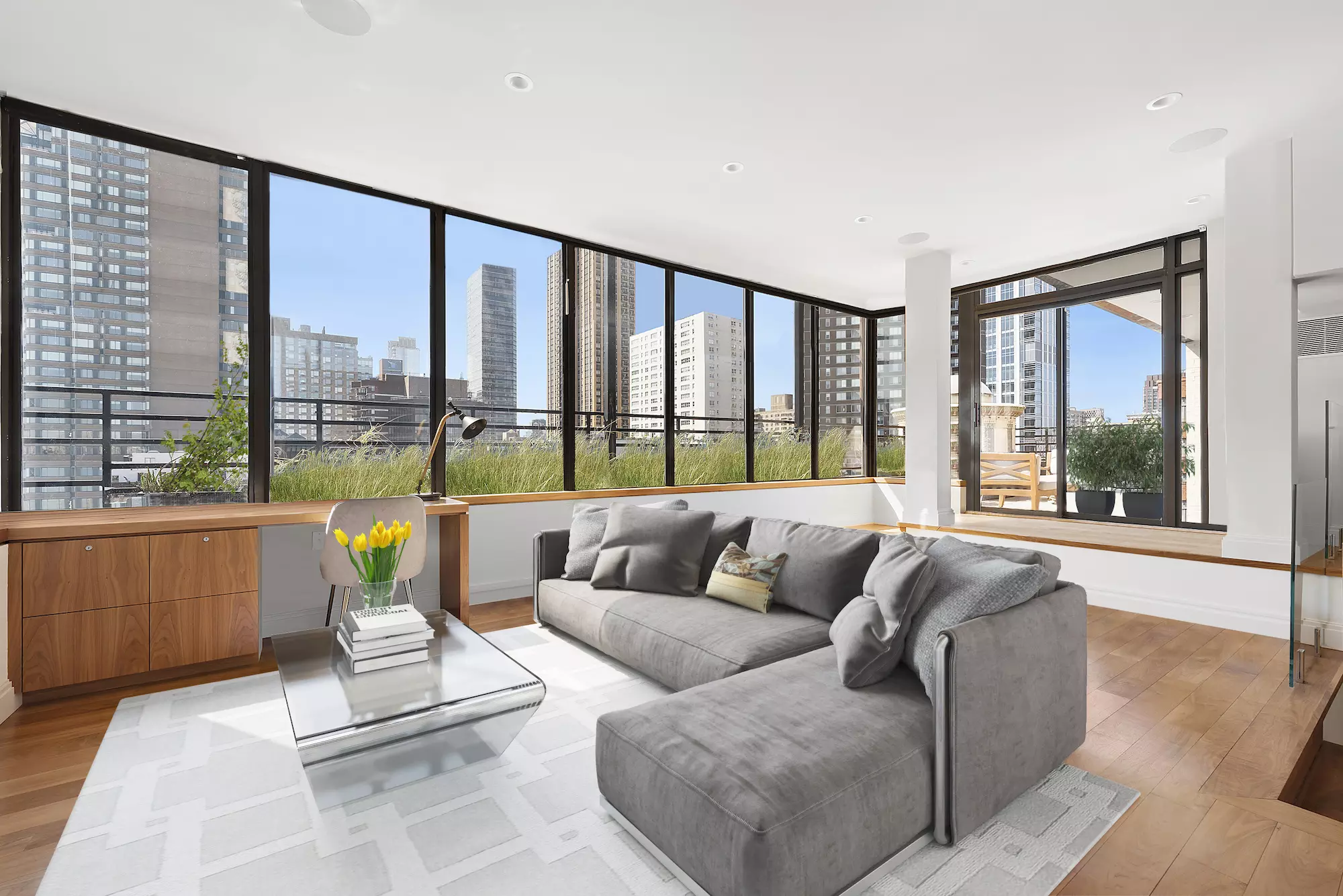 Luxe $4.8M Upper West Side takvåning har tre terrasser med skyskrapor utsikt 3719_4