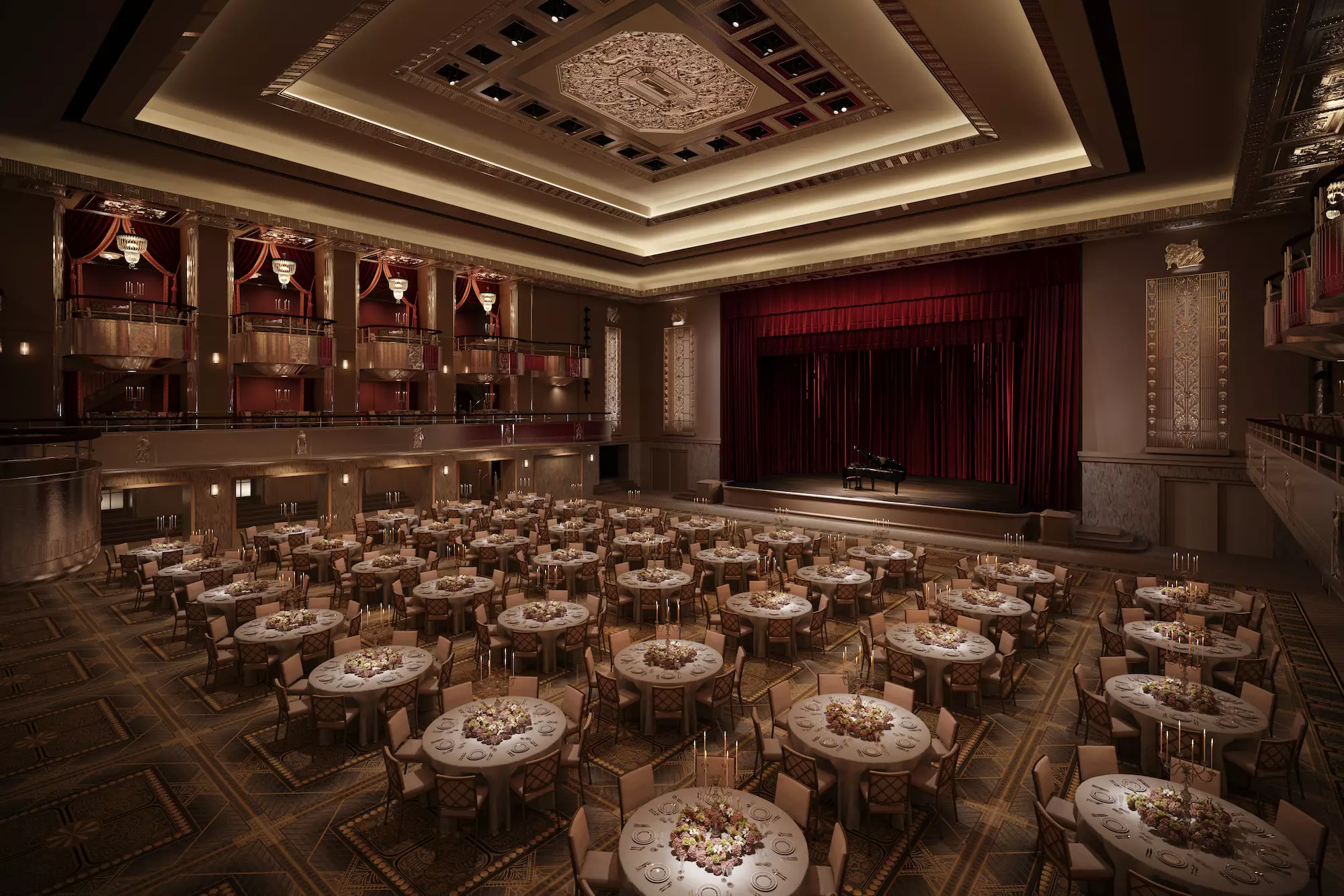 Kumuha ng sneak silip sa ni-restore na Grand Ballroom ng Waldorf Astoria 3906_1