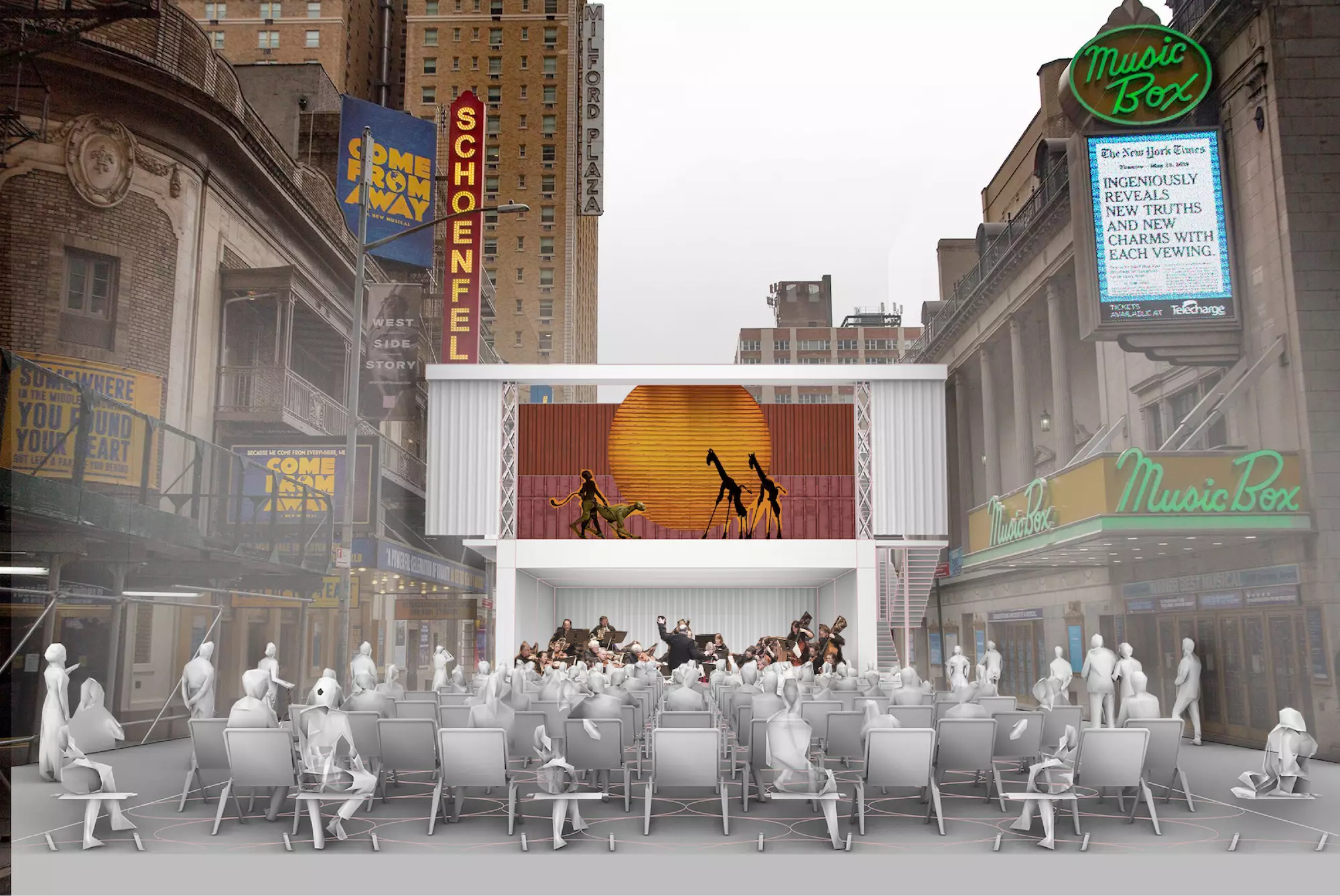 Koncept dizajna pretvara transportne kontejnere u otvorene pozornice za NYC 3960_1