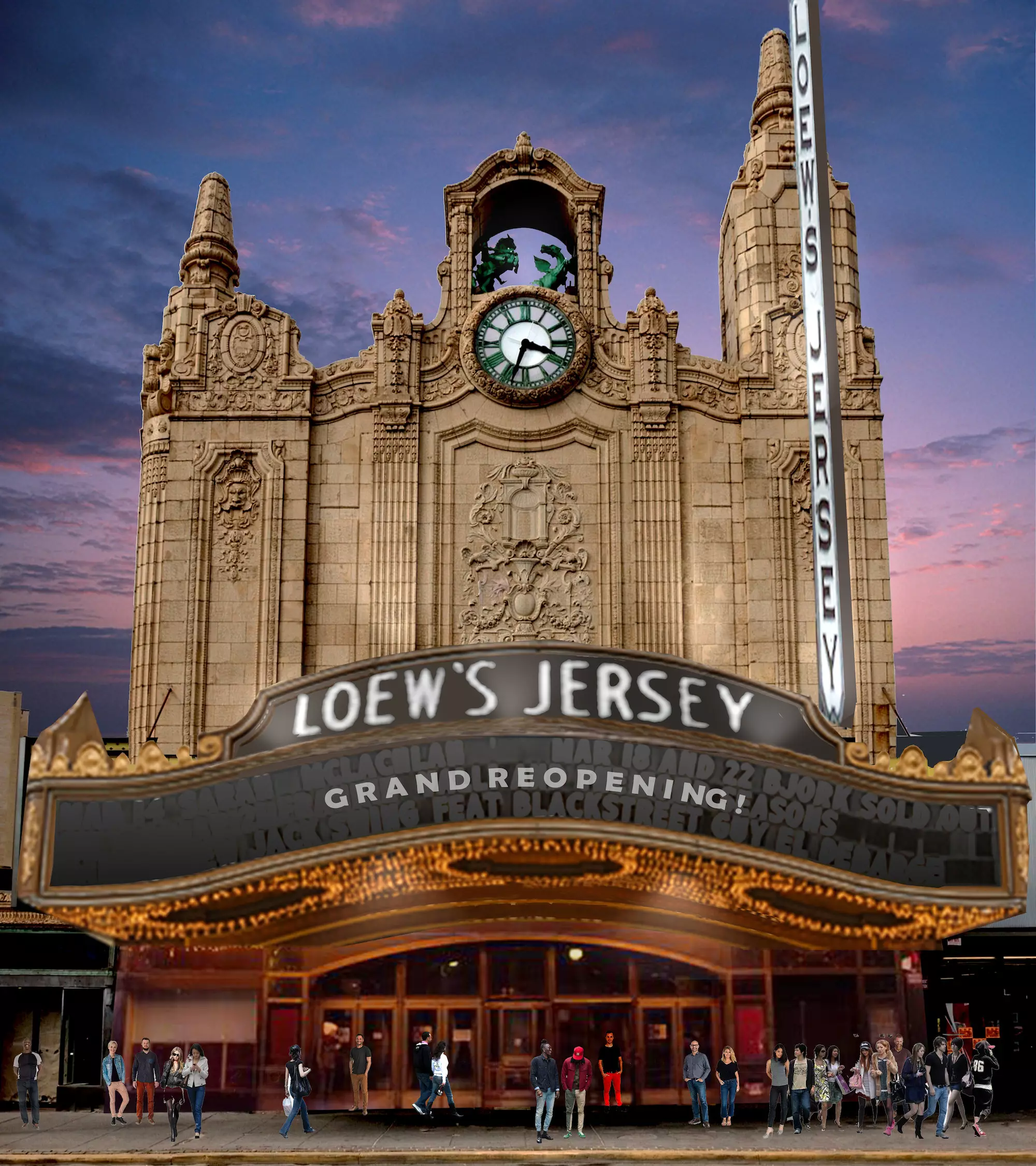 Jersey City သည် သမိုင်းဝင် Loew ပြဇာတ်ရုံကို ဒေါ်လာ 72 သန်း ပြန်လည်ထူထောင်ကြောင်း ကြေညာခဲ့သည်။ 4135_2