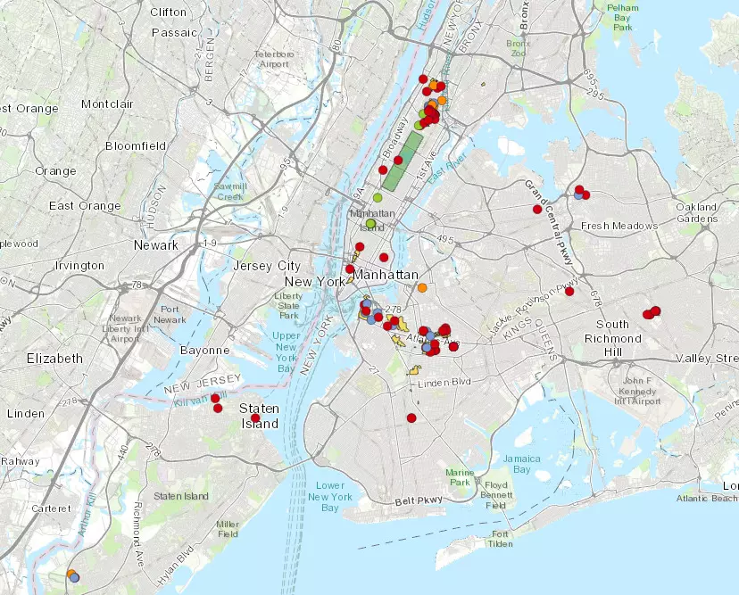 سیاہ تاریخ سے متعلق NYC کے نشانات اور تاریخی اضلاع کا نقشہ بنانا 4223_1