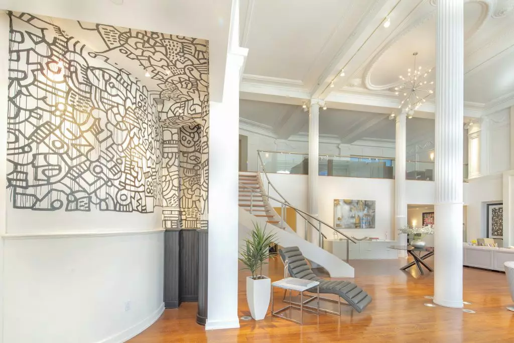 Kuba $8M, le Tribeca loft iza original Keith Haring mural 4232_6