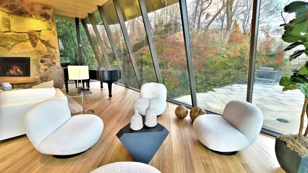 Лонг Айленд дахь модернист архитектор Норман Жаффын гайхалтай чулуун, шилэн байшин 3.6 сая доллар асуув 4278_6