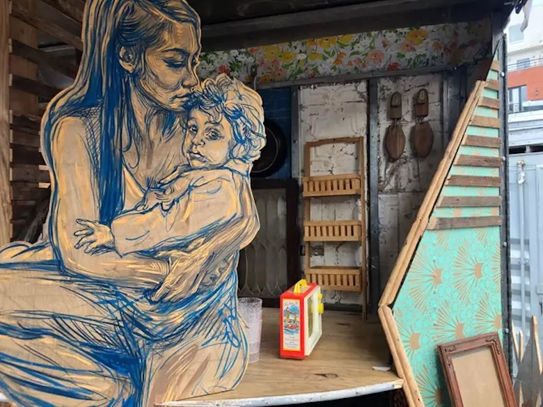 O artista Swoon transformou un camión de caixa nunha escultura ao aire libre de estilo diorama que percorrerá Nova York 4280_4