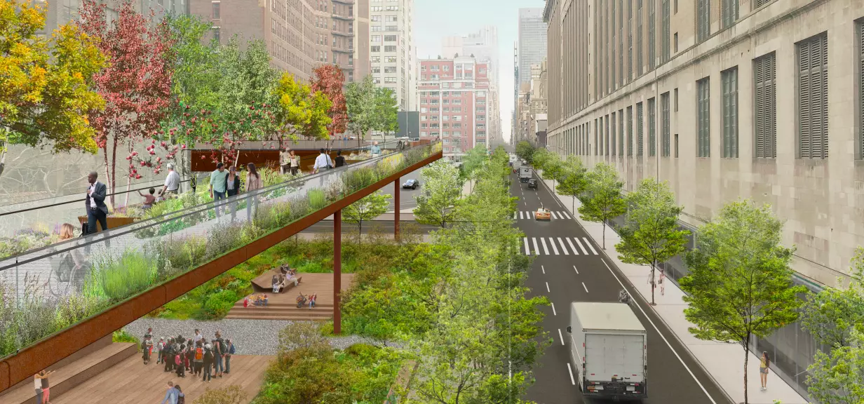 Cuomo'nun High Line'ı yeni Moynihan Tren Salonu'na genişletme önerisine bakın 4460_3