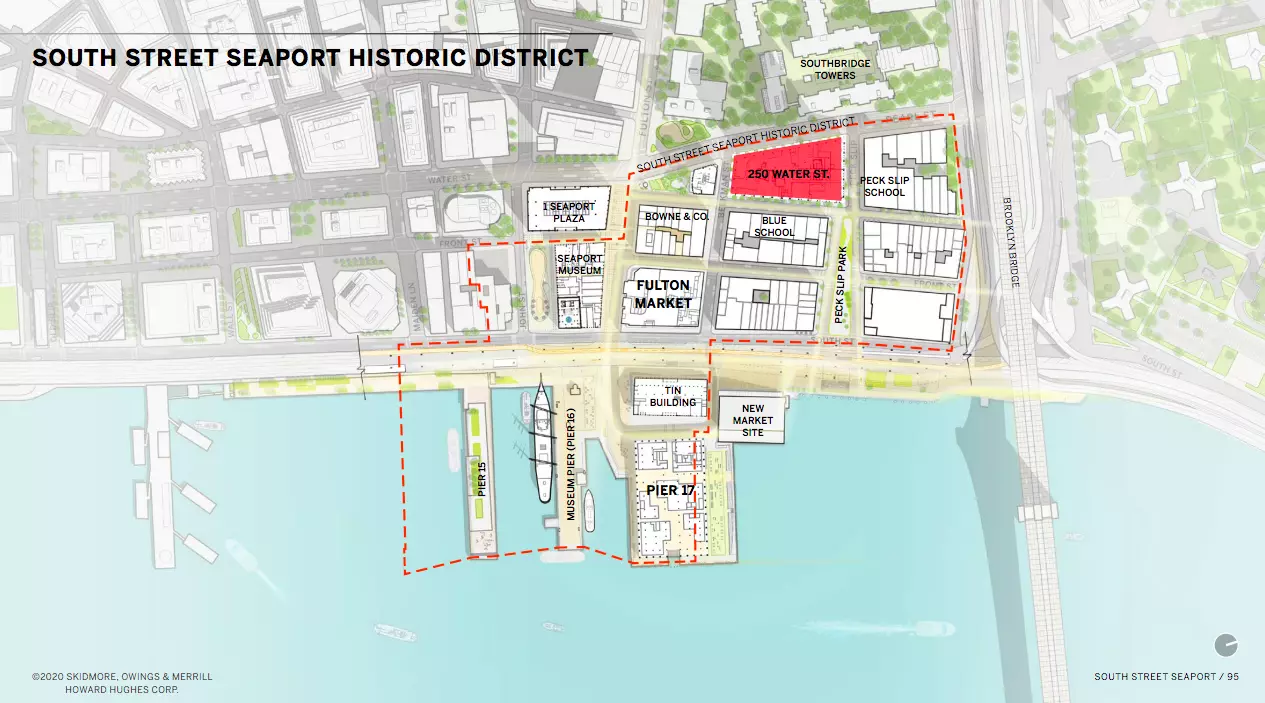 ดูการเรนเดอร์ใหม่ของอาคาร South Street Seaport ที่มีการโต้เถียงและการขยายพิพิธภัณฑ์ 4491_11