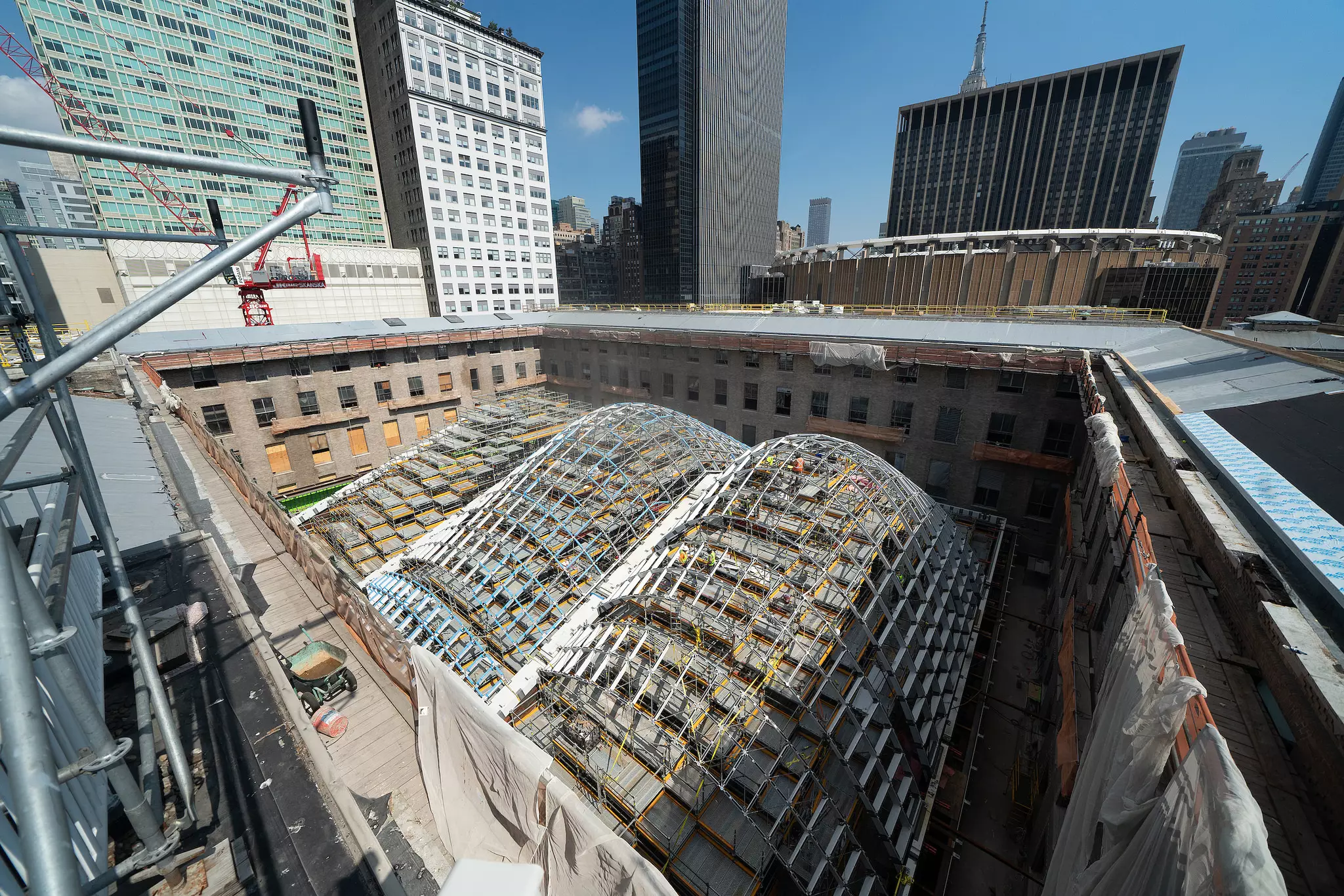 Moynihan Train Hall, tragaluces, oficina de correos de James Farley