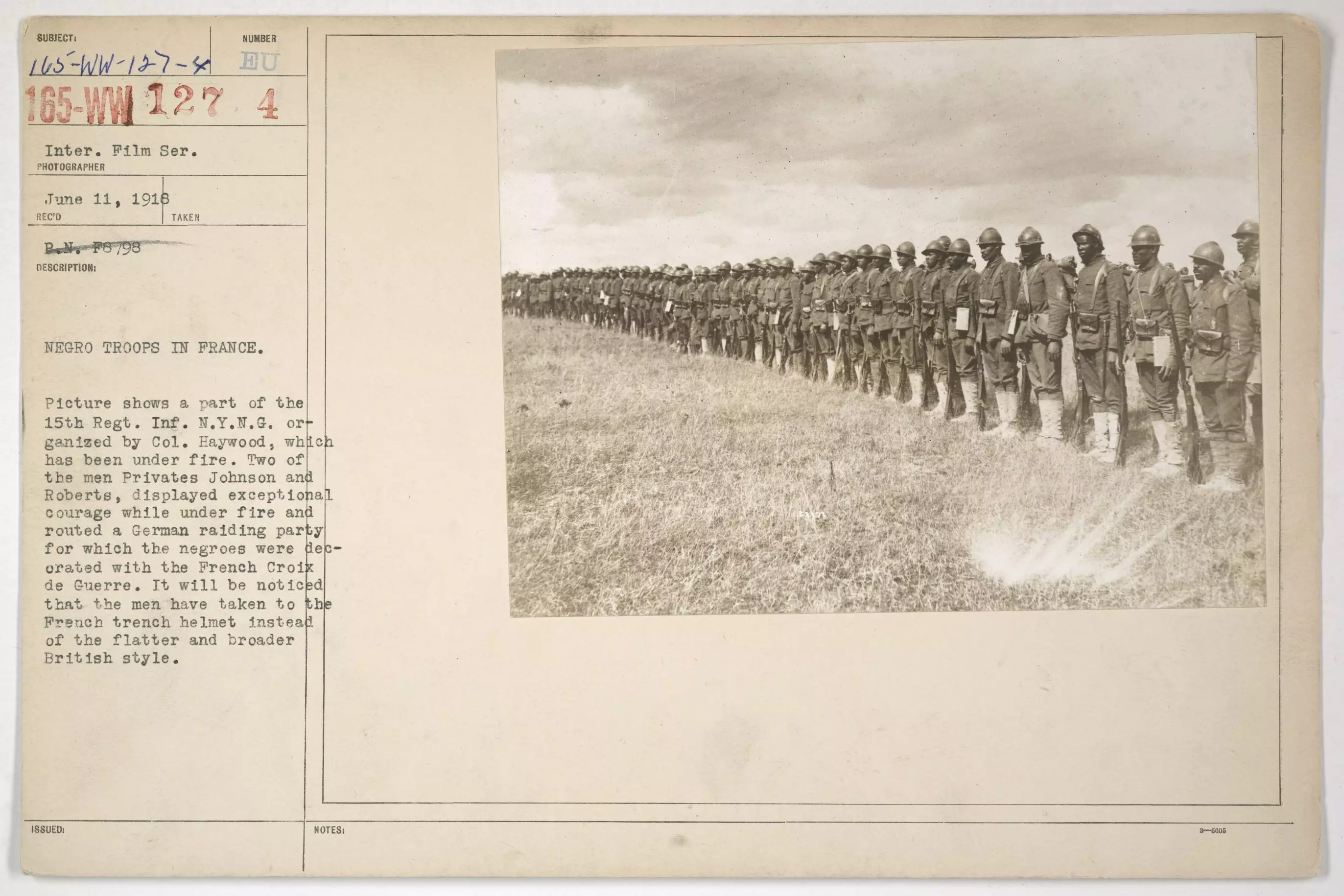 The Harlem Hellfighters: афраамерыканцы Нью-Ёрка былі аднымі з самых упрыгожаных салдат Першай сусветнай вайны 4839_7