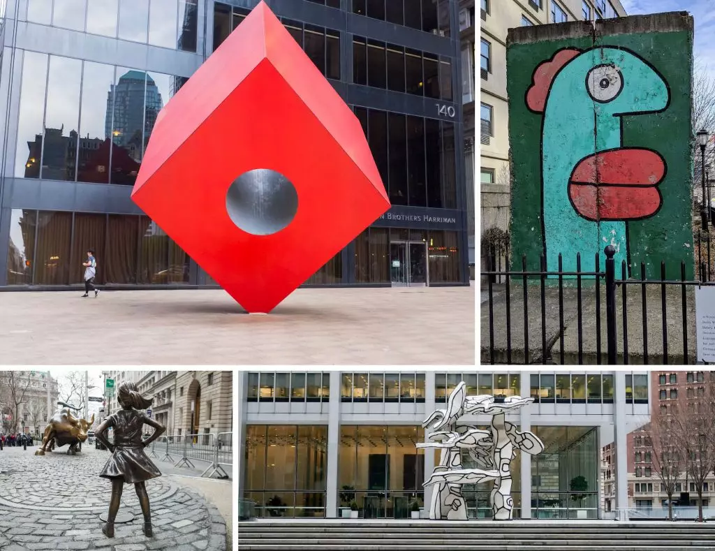 Művészetek szerelmeseinek útmutatója NYC-be: A FiDi legjobb nyilvános művészeti installációi és múzeumai