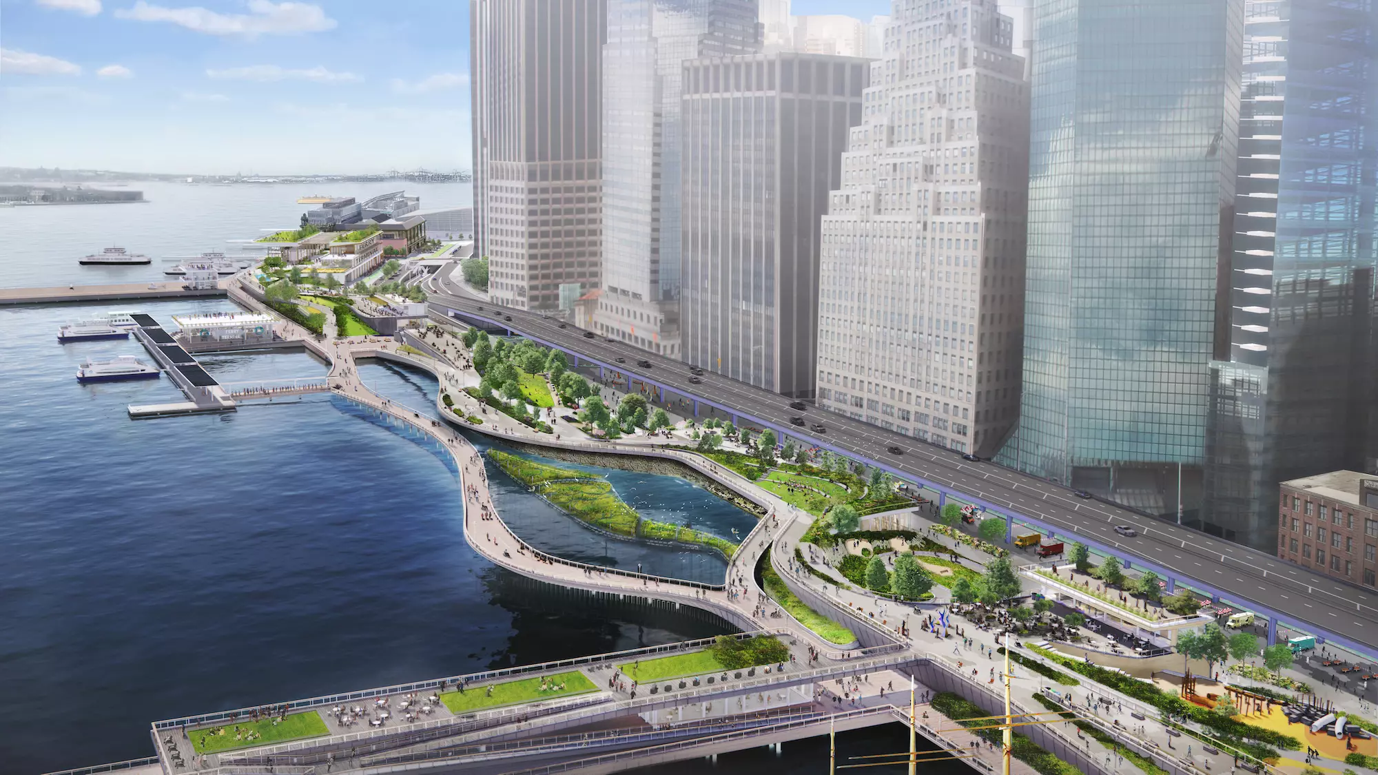 Tingnan ang sweeping master plan ng NYC na nangangako ng climate resilience para sa Lower Manhattan 505_3