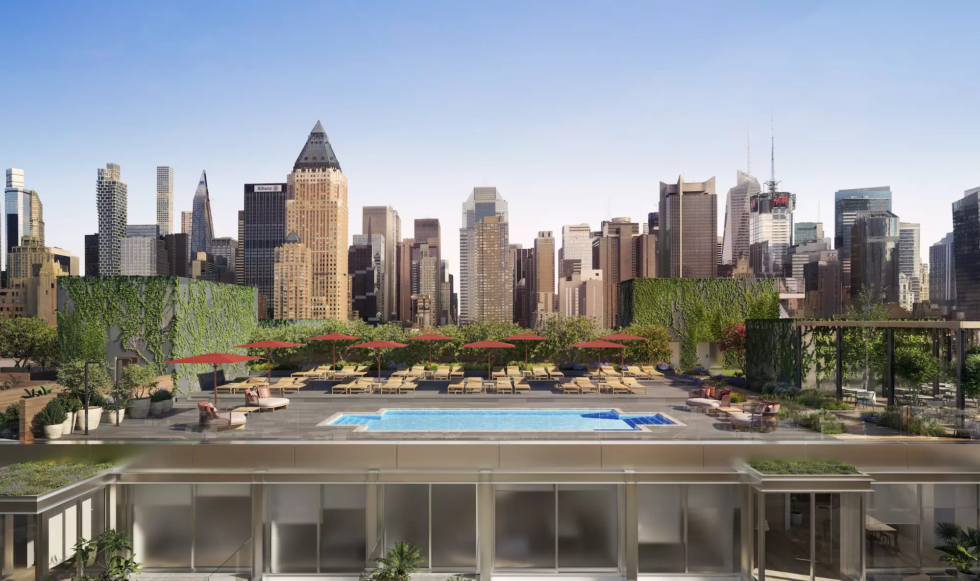 Adunay rooftop pool club, pocket park, ug mas makalingaw nga mga kalingawan niining bag-ong Hell's Kitchen condo 5153_1