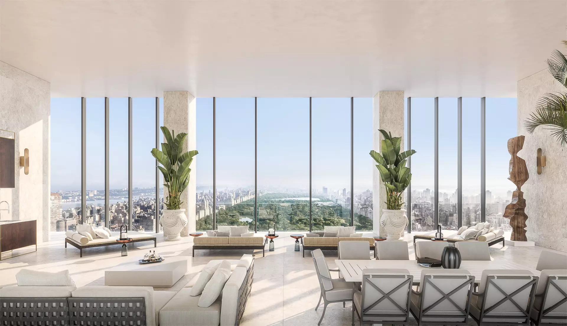 Triplexový strešný apartmán za 66 miliónov dolárov na 111 West 57th Street leží 900 stôp nad Central Parkom 5322_1