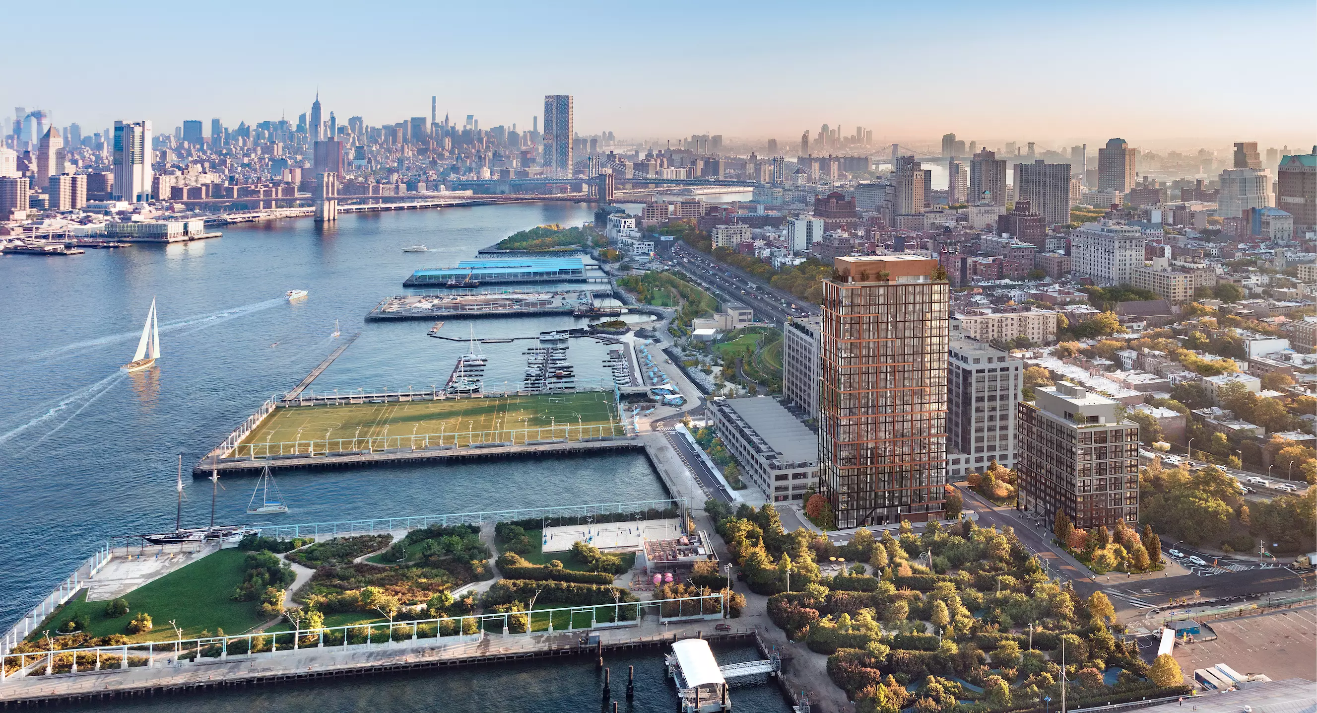 Yekîneya 10,65 mîlyon dolarî li Brooklyn Heights' Quay Tower dikeve peymanê, û rekora kondoyê ya 2021-an destnîşan dike. 609_2