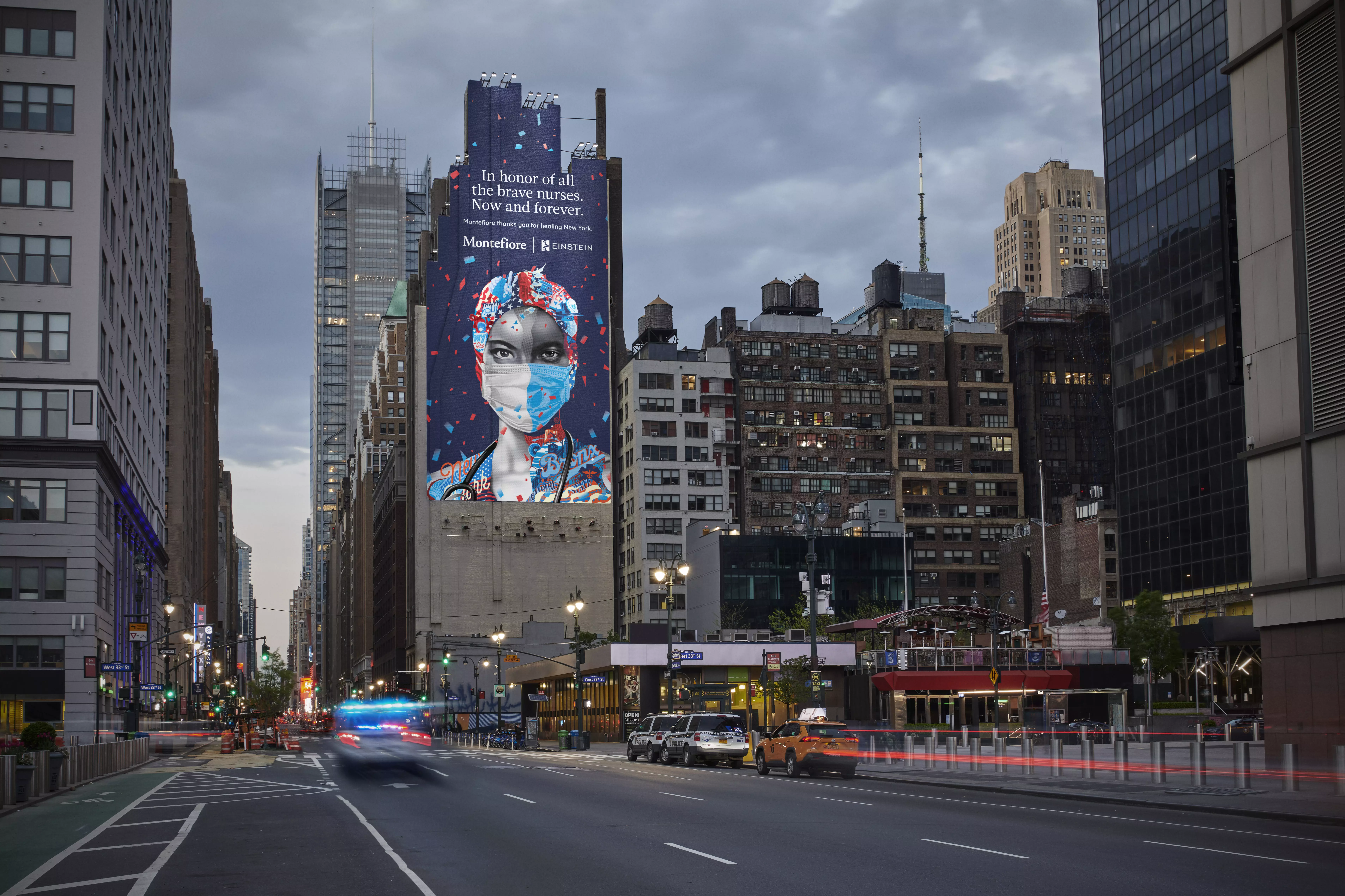 Katutaiteilija Tristan Eaton paljastaa uuden Midtown-seinämaalauksen, joka kiittää NYC:n sairaanhoitajia 6372_1