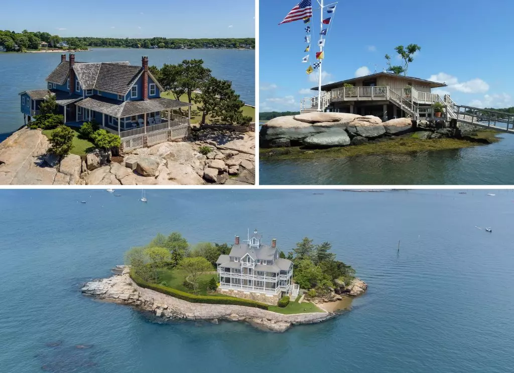 以 530 萬美元的價格在康涅狄格州海岸擁有三個私人島嶼