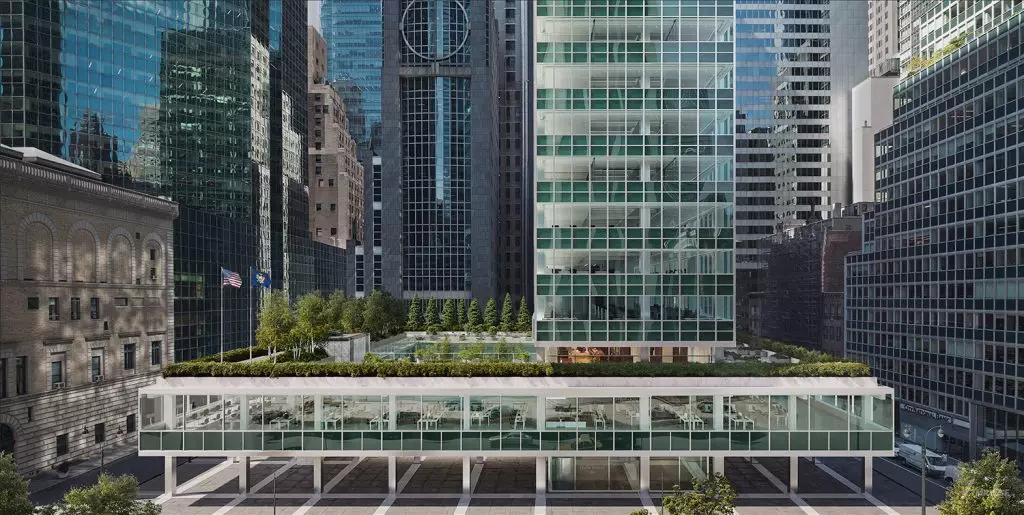 100 millioner dollars restaurering af Midtowns ikoniske Lever House-skyskraber er begyndt