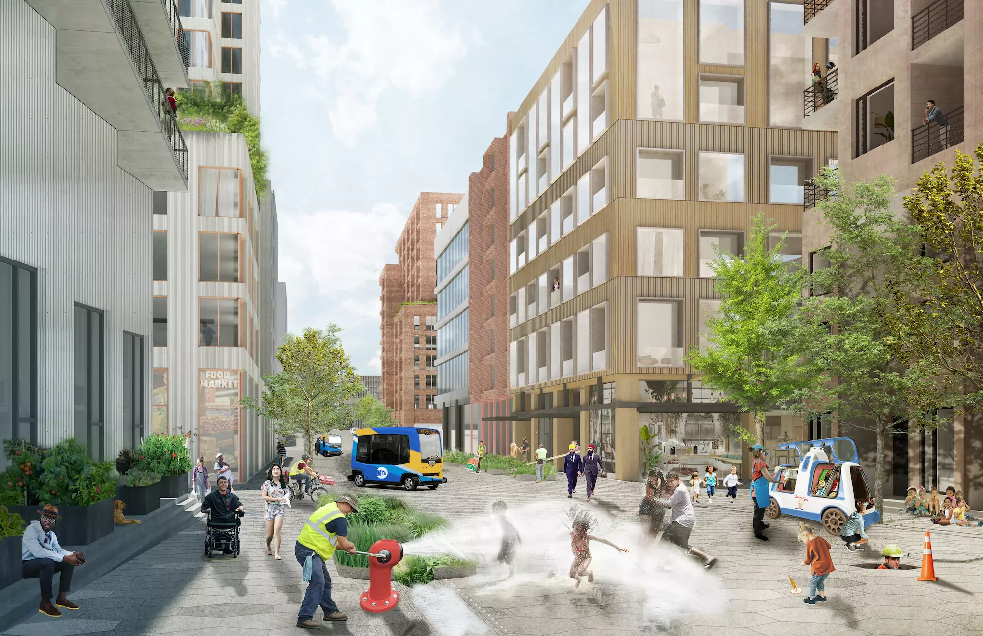 Renderimet e publikuara për projektin masiv Sunnyside Yard që do të sjellë 12,000 apartamente të përballueshme 7000_6