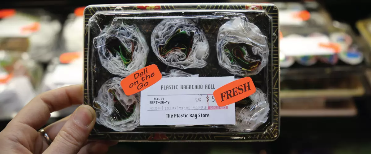Bolsas de plástico, Bag Ban, Times Square Arts Alliance, Robin Frohardt, The Plastic Bag Store