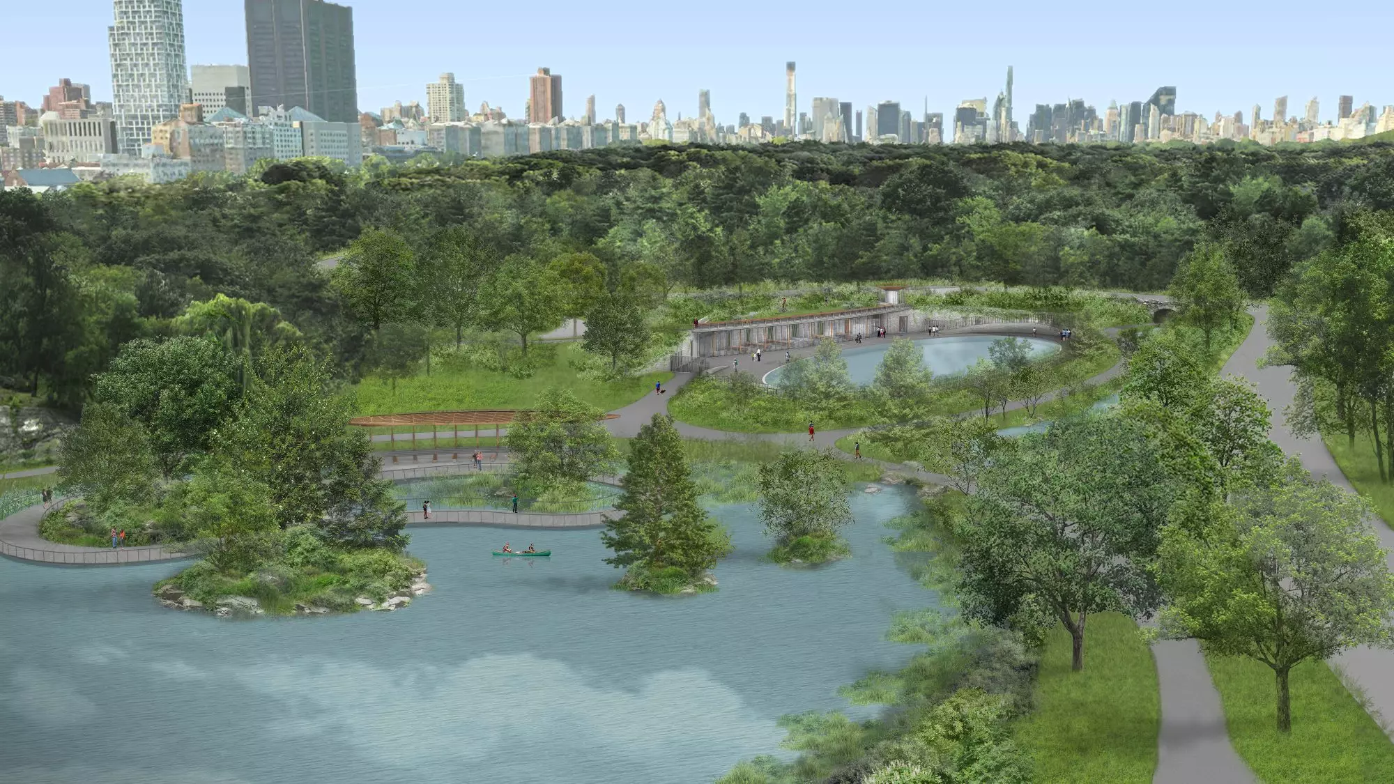 Planifica renovar a pista e a piscina de Central Park North ás que se opoñen os patinadores e nadadores locais 7133_1