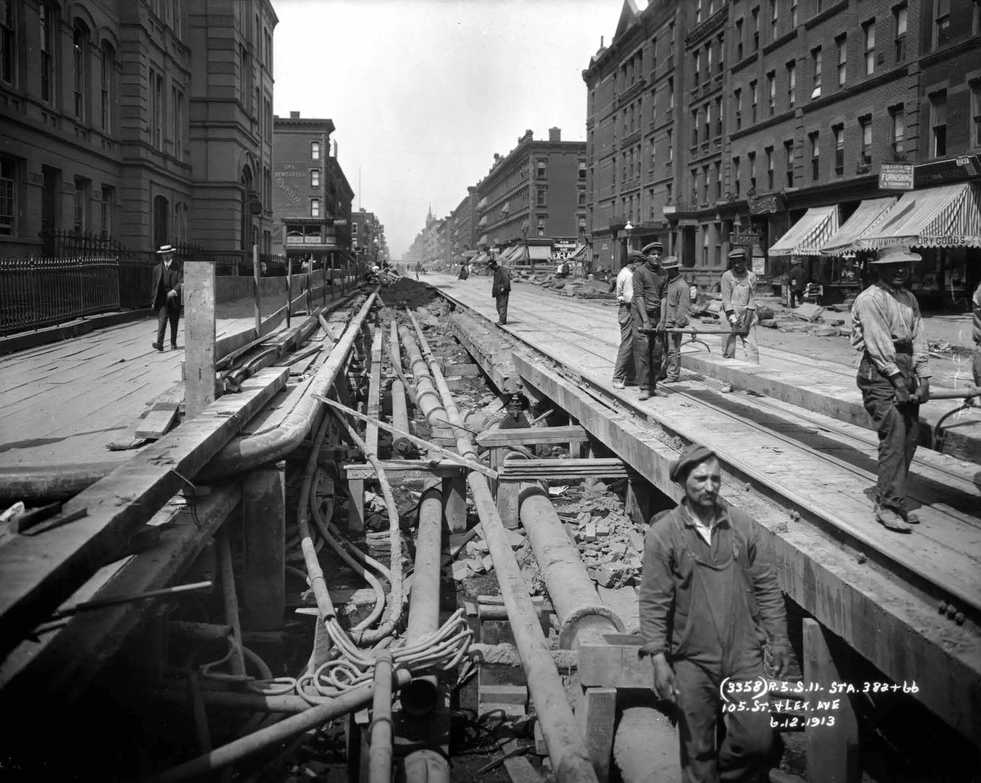 Fascinerande bilder visar 1900-talsbygget av NYC:s tunnelbanesystem 7179_1