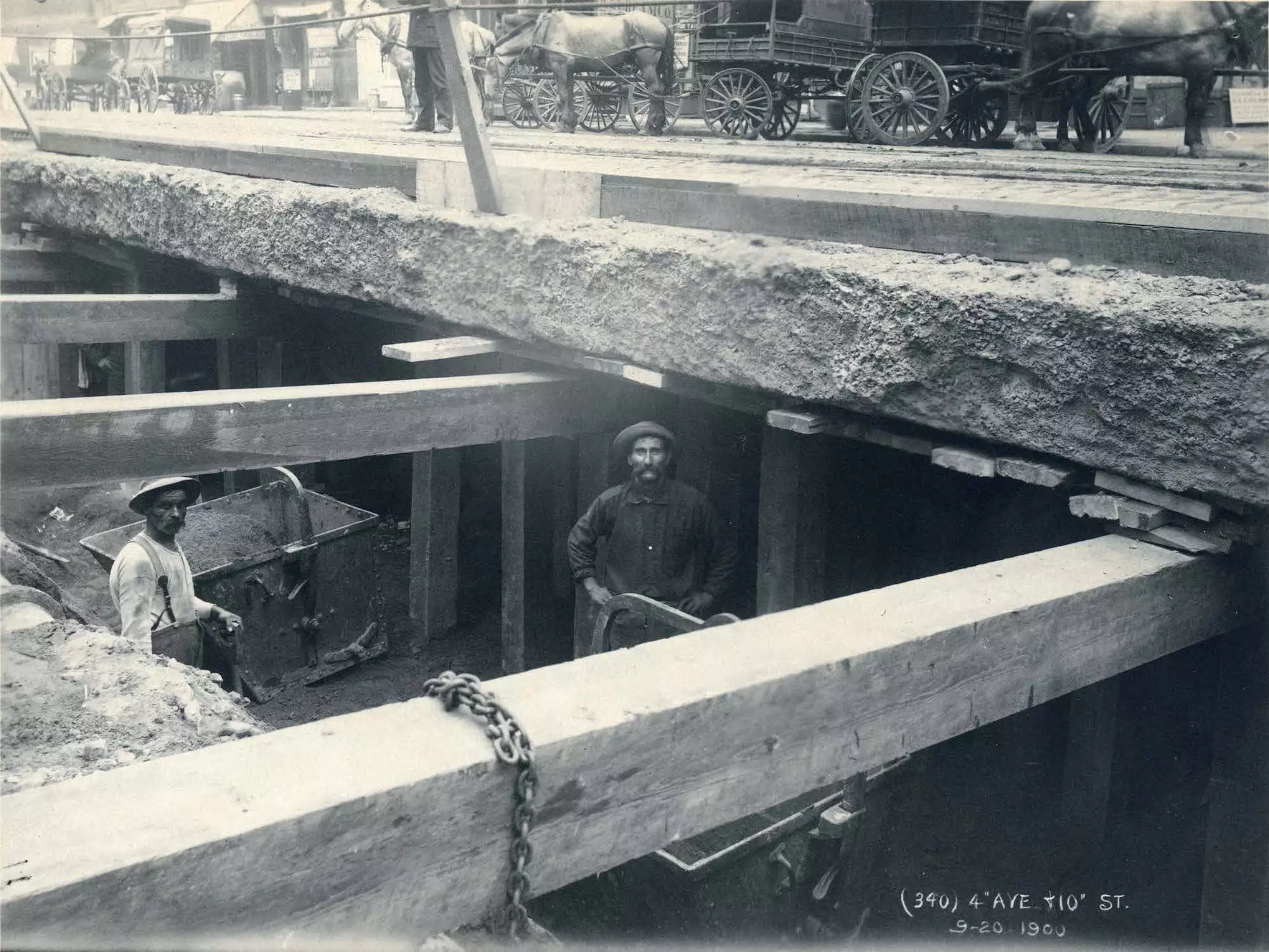 Fascinerande bilder visar 1900-talsbygget av NYC:s tunnelbanesystem 7179_2