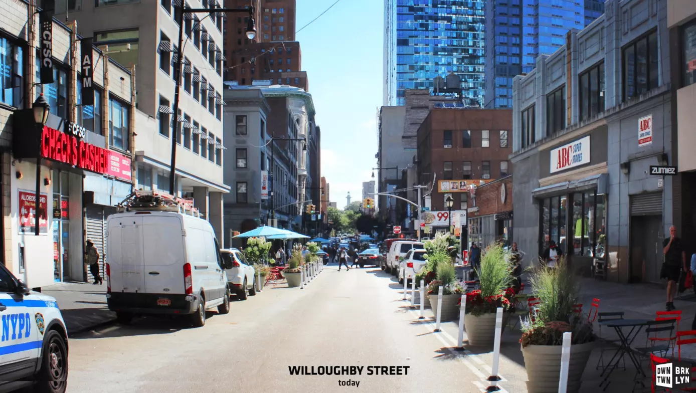 Ознакомьтесь с концепцией BIG и WXY о удобном для пешеходов центре Бруклина 7626_2