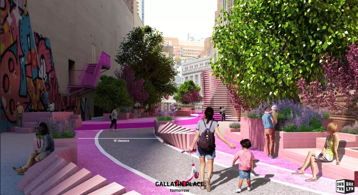 Ознакомьтесь с концепцией BIG и WXY о удобном для пешеходов центре Бруклина 7626_7