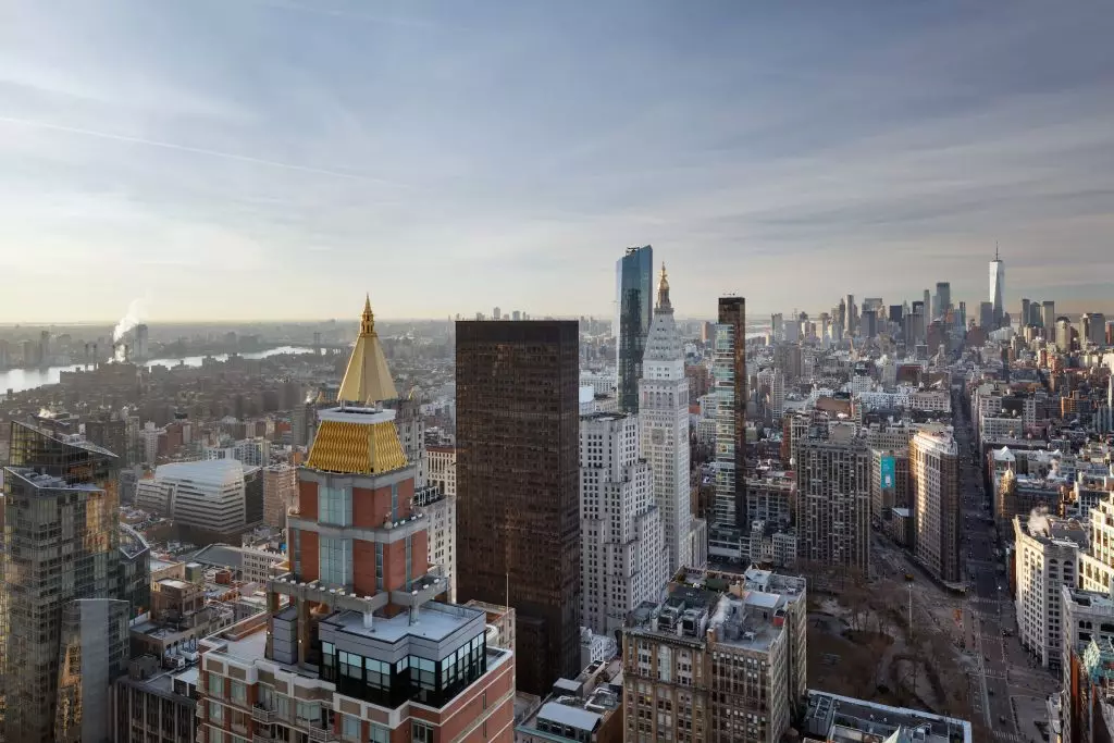 Voor $ 24 miljoen heeft een penthouse in de nieuwste Nomad-toren van Rafael Viñoly een indrukwekkende loggia 7634_4