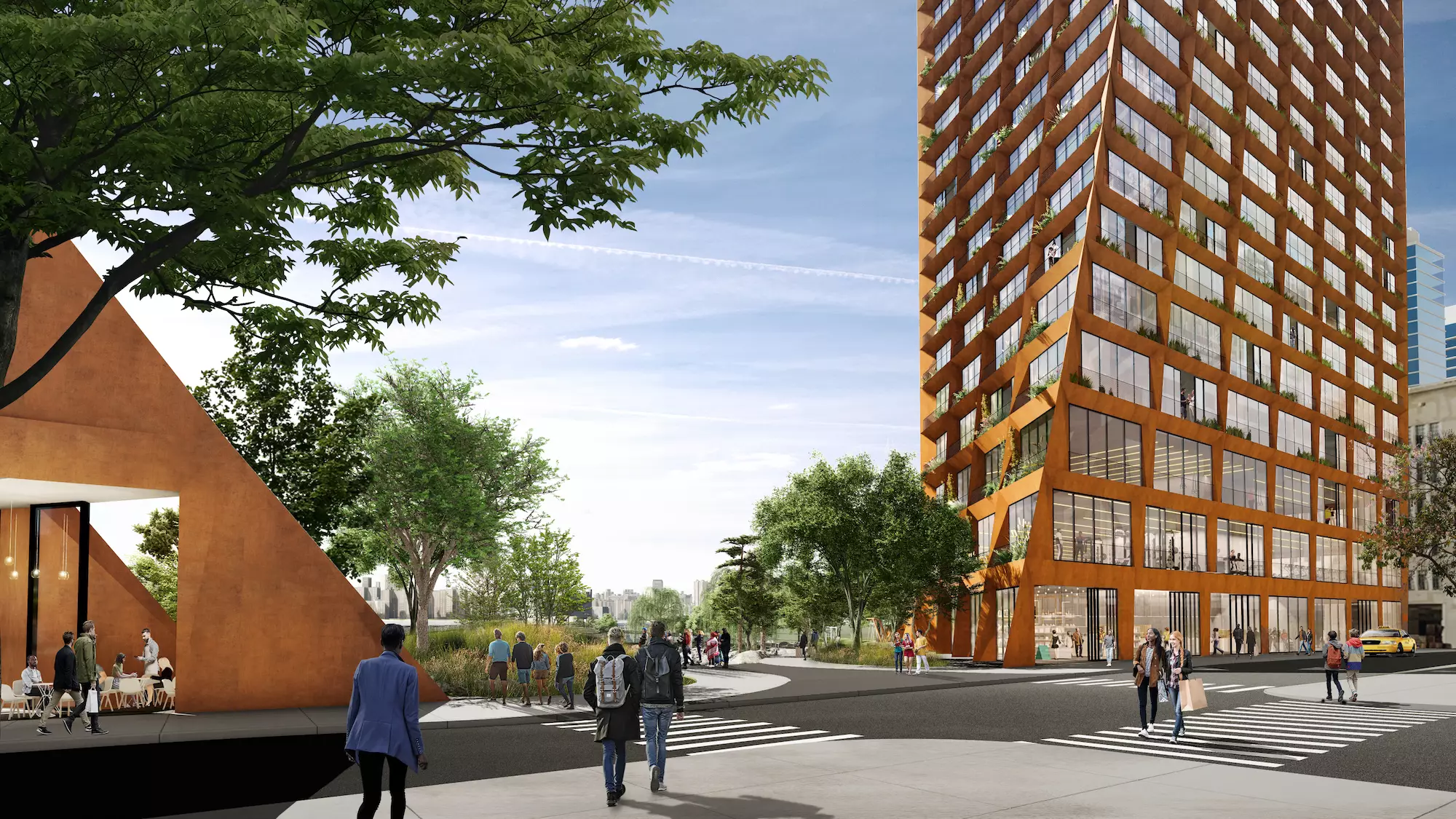 大规模 Bjarke Ingels 设计的公寓楼和公共海滩计划在威廉斯堡 7699_5