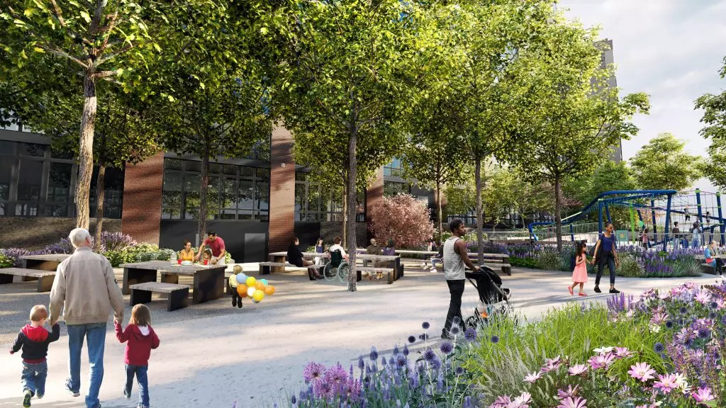 Ipinapakita ng mga bagong rendering ang 72,600-square-foot public park na papunta sa Brooklyn's Pacific Park 7902_2