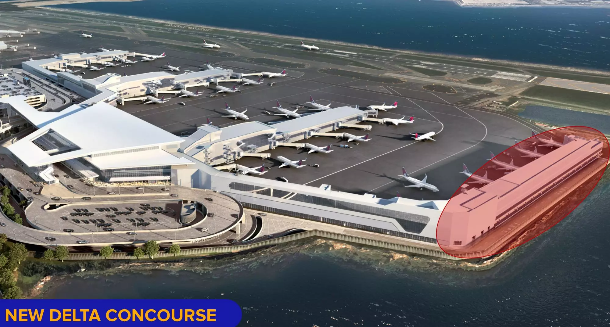$8B ओवरहाल के हिस्से के रूप में पहला नया डेल्टा कॉन्कोर्स अगले सप्ताह लागार्डिया हवाई अड्डे पर खुलेगा 8106_1