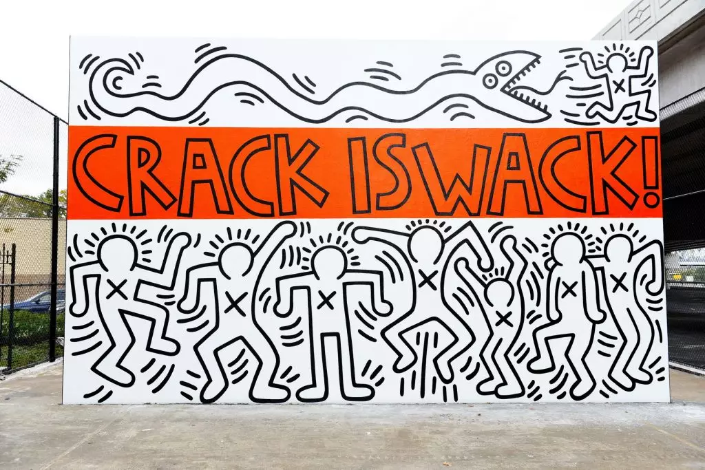 Kit Haring, Crack Wack, Murals, Gündogar Harlem, Dikeldiş