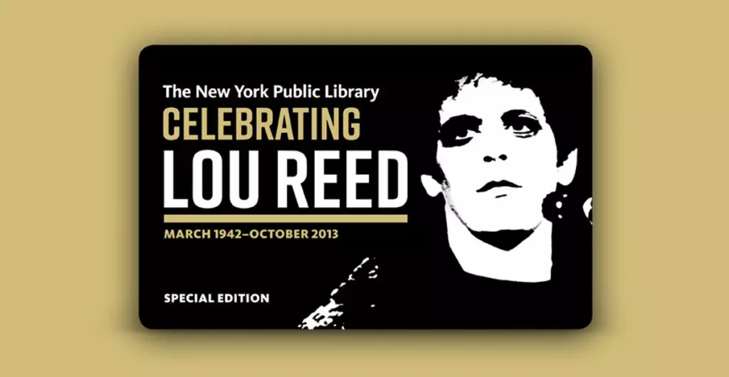ארכיון לו ריד נפתח בספרייה הציבורית של ניו יורק, עם כרטיס ספרייה במהדורה מיוחדת