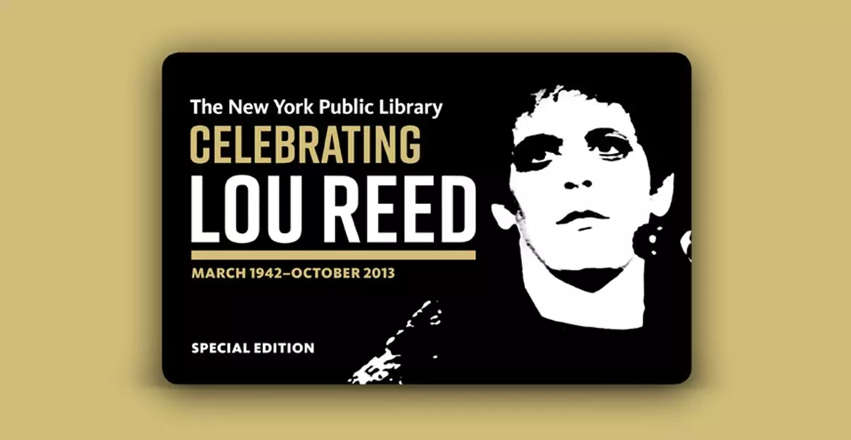 Lou Reed آرکائیو نیویارک پبلک لائبریری میں کھلتا ہے، خصوصی ایڈیشن لائبریری کارڈ کے ساتھ مکمل 82295_1