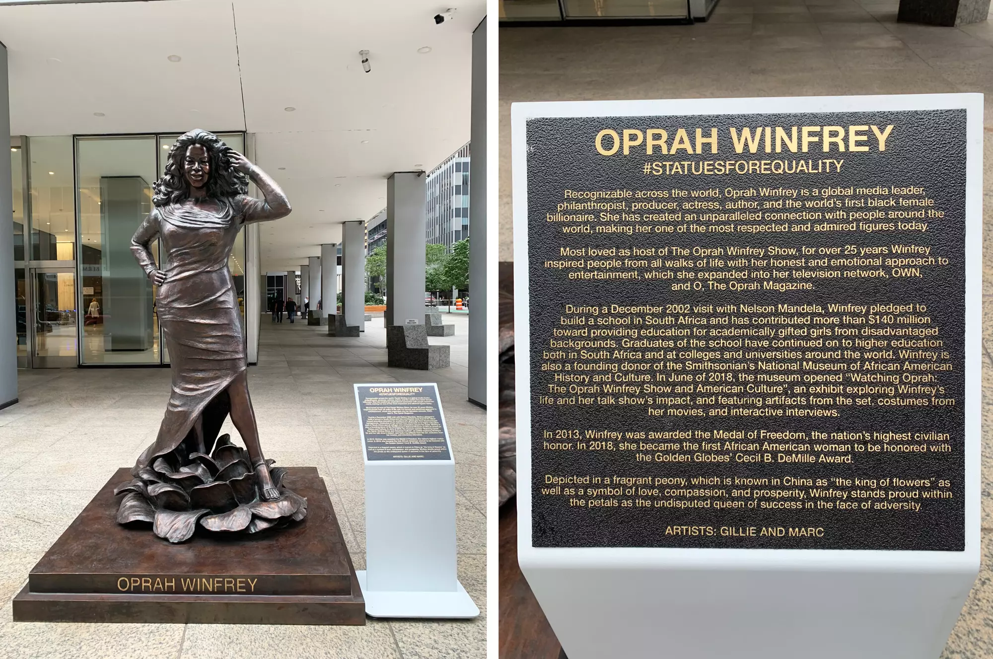 10 bronzen sculpturen van machtige vrouwen zijn te zien buiten een kantoorgebouw in Midtown 8693_3