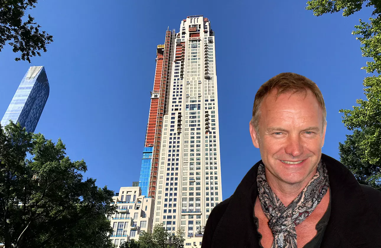 Sting je odložil 66 milijonov dolarjev na penthouse v milijonarskem magnetu 220 Central Park South 8935_1