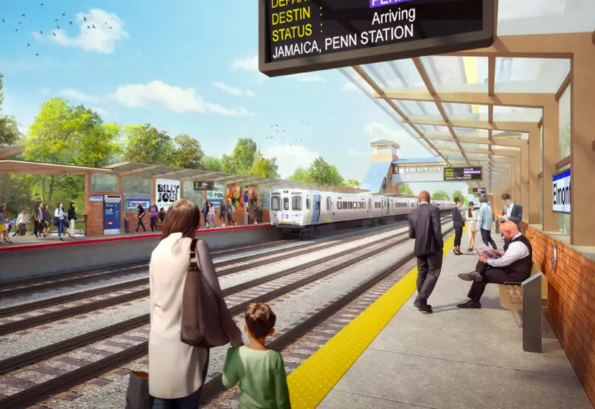 Cuomo új LIRR állomást jelent be a Belmont Park felújítási projekt részeként 9192_2